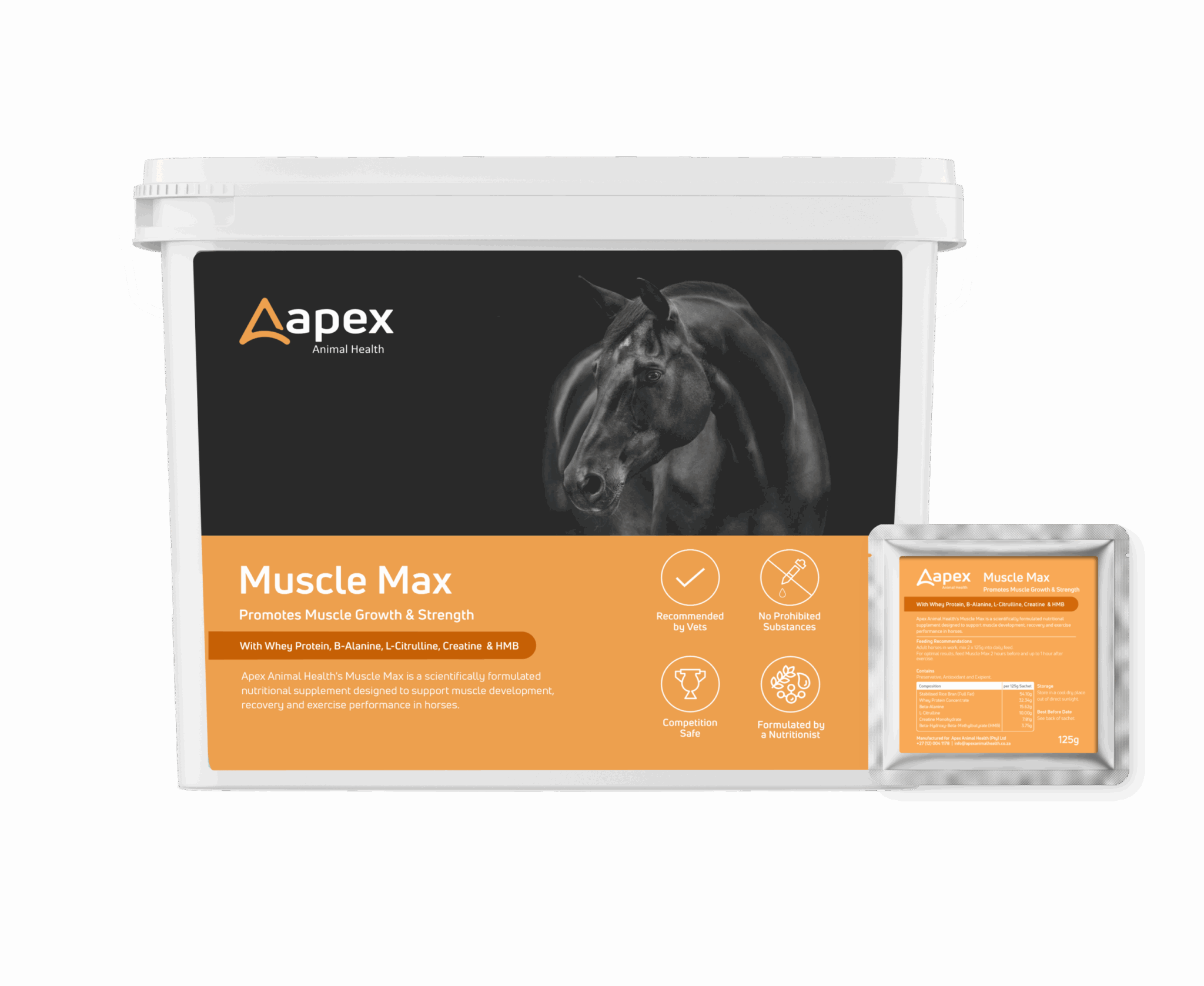 Apex Muscle Max – Orange Horse
